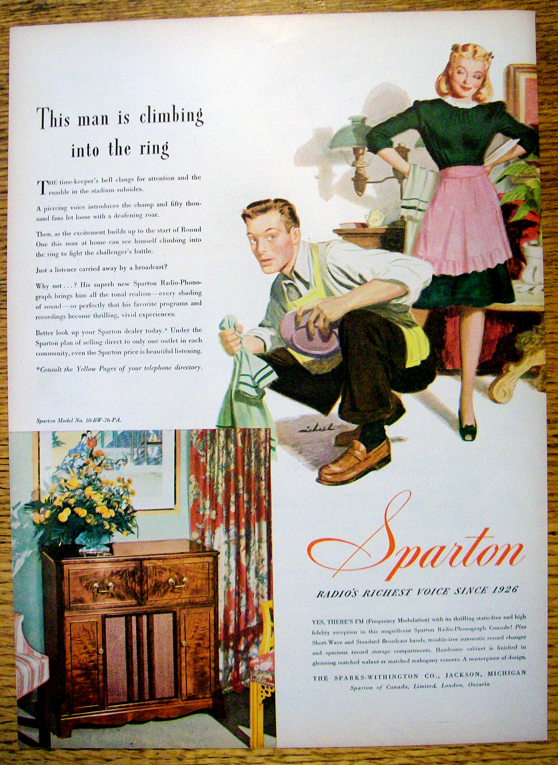 Vintage Ad: 1947 Sparton Radio | TIAS — The Internet Antique Shop